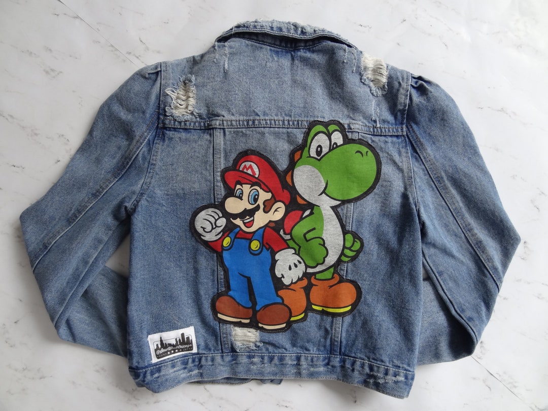 Mario & Yoshi Jean Jacket - Size Women's Medium - Etsy