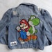 Mario & Yoshi Jean Jacket - Size Women's Medium - Etsy