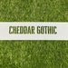 Custom Stencil - Cheddar Gothic Font - Reusable Mylar - 7 Mil or 10 Mil ...