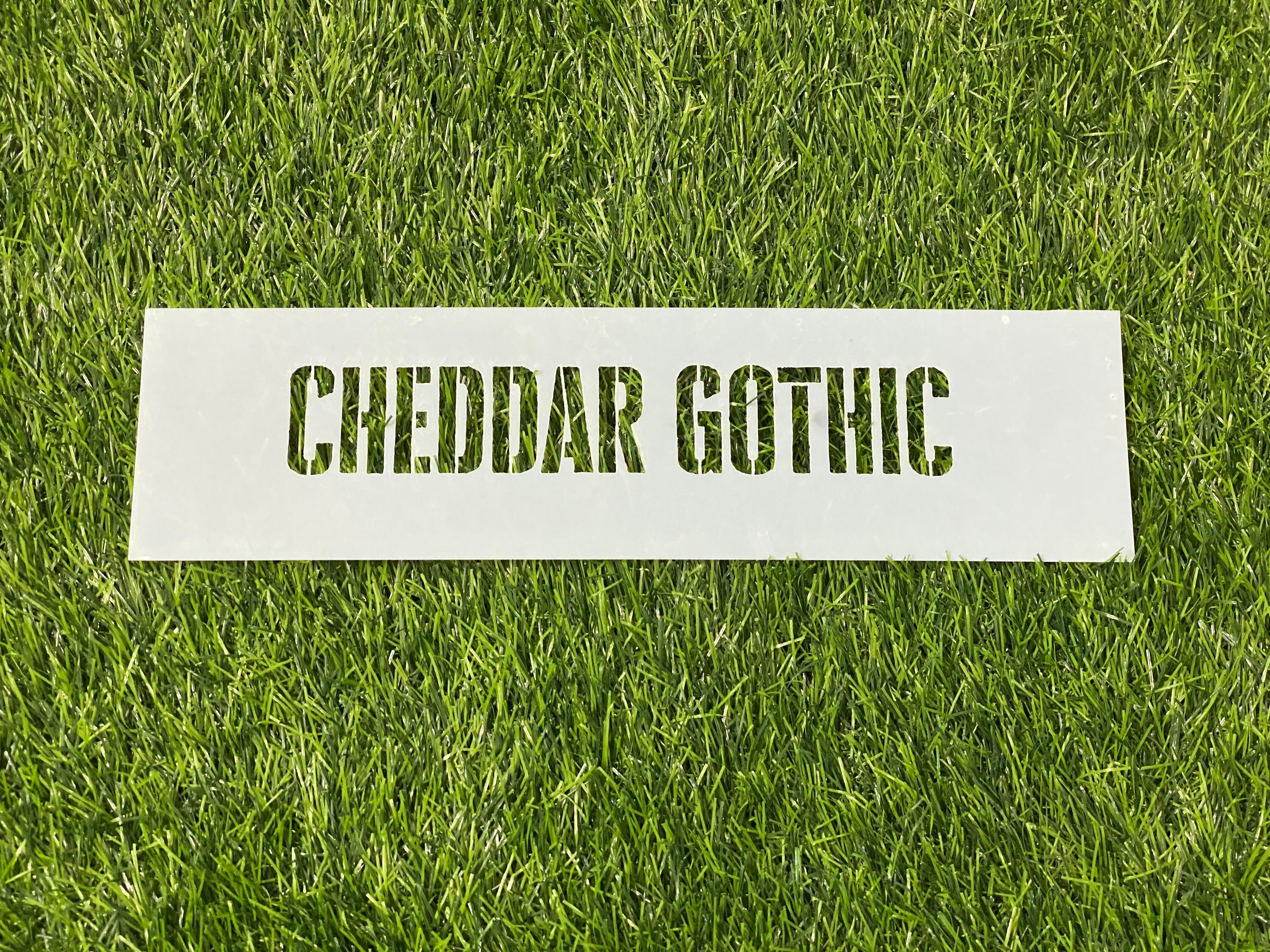 Custom Stencil Cheddar Gothic Font Reusable Mylar 7 Mil - Etsy