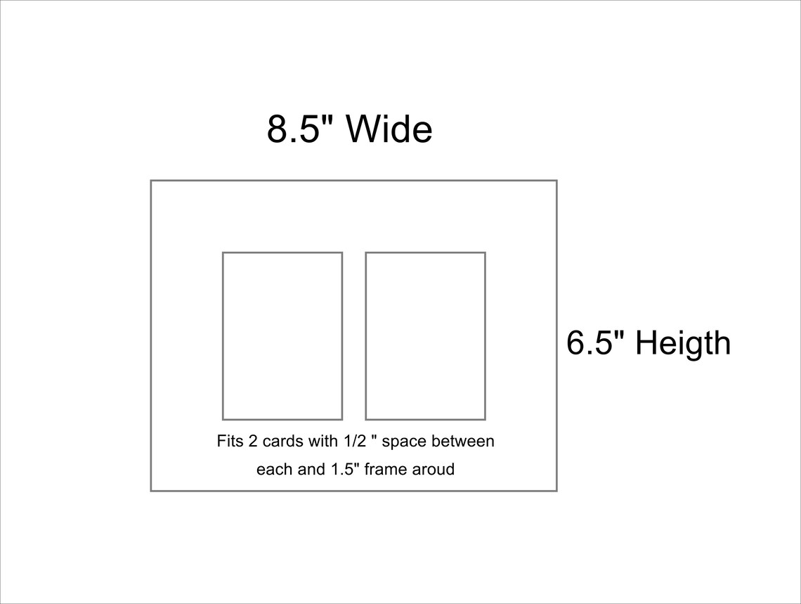 Baseball or Basketball Card Double Panel Floating Acrylic - Etsy