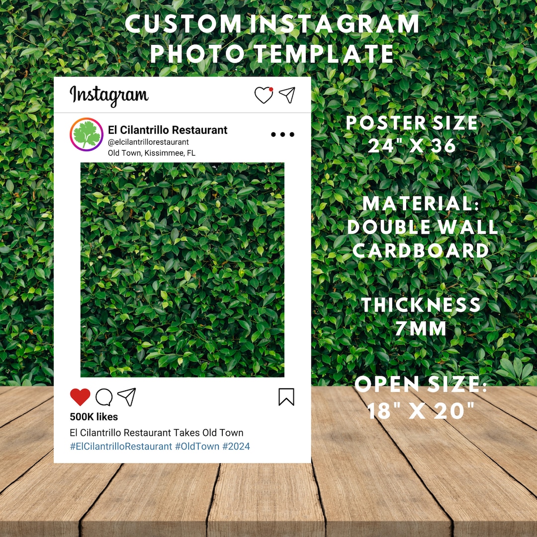 Custom Social Media Photo Frame: Company Events, Birthdays (24" X 36 ...