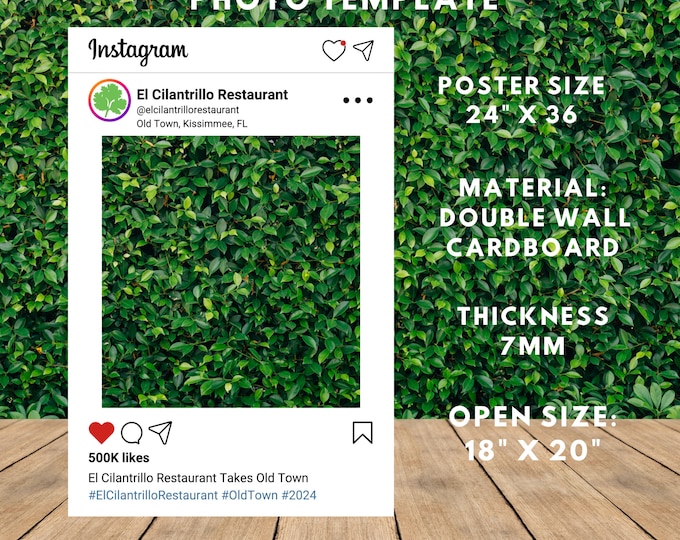 Photo Prop Frame, Photo Frame Cut Out, Wedding Polaroid Cut Out, Selfie ...