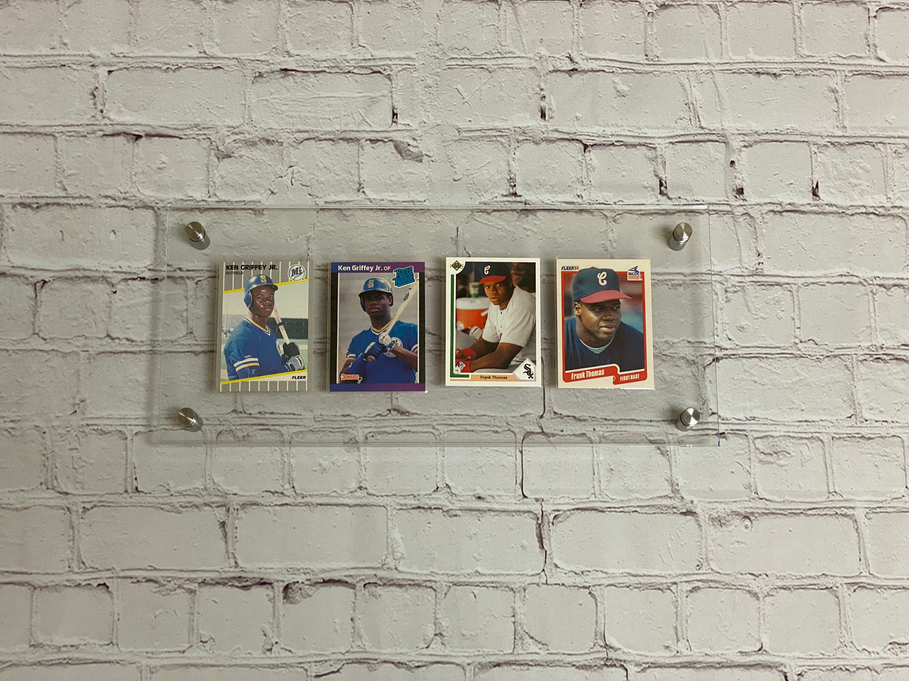 Baseball or Basketball Card Double Panel Floating Acrylic - Etsy