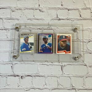 Baseball or Basketball Card Double Panel Floating Acrylic Frame - Great ...