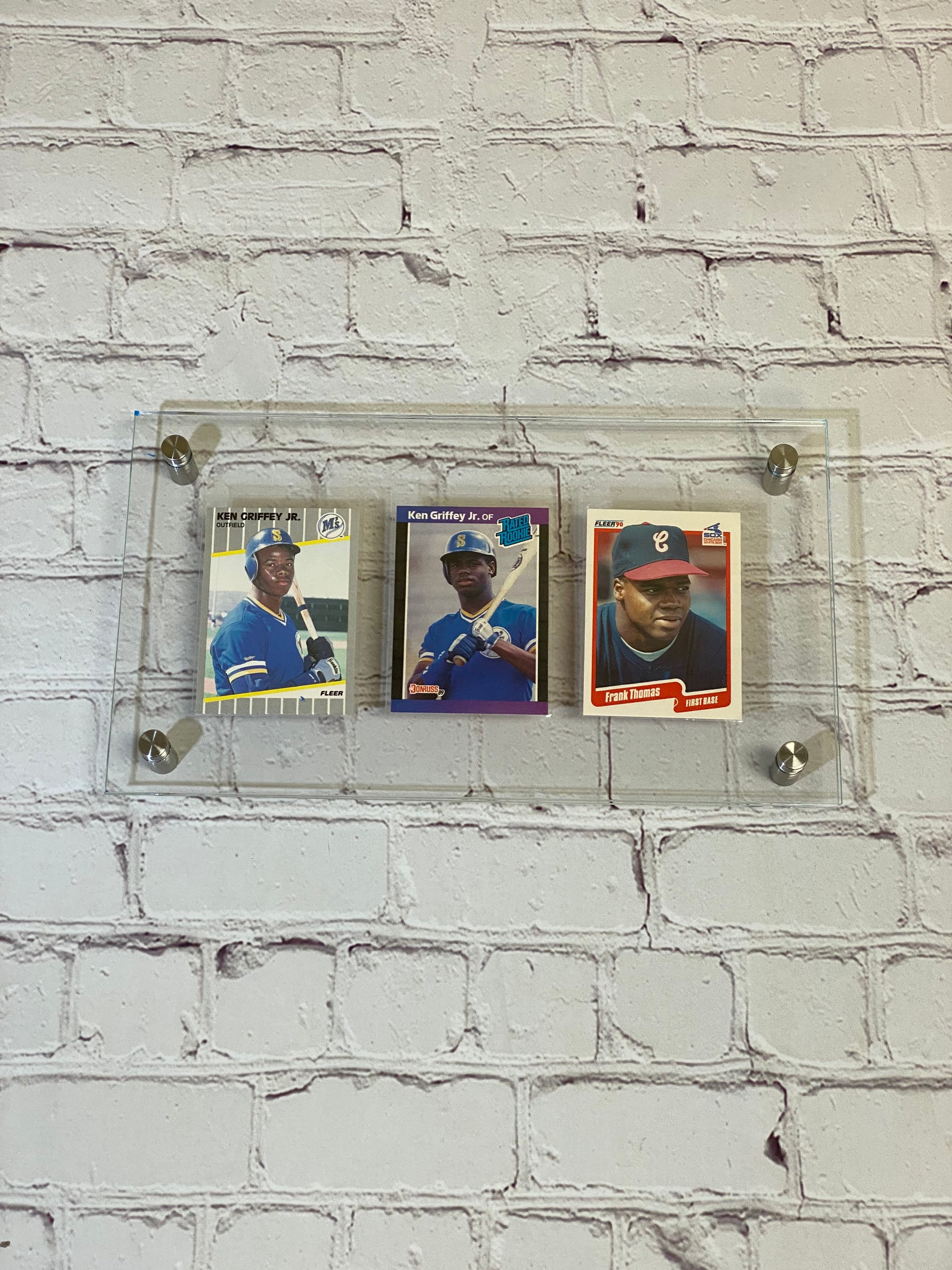 Baseball or Basketball Card Double Panel Floating Acrylic - Etsy