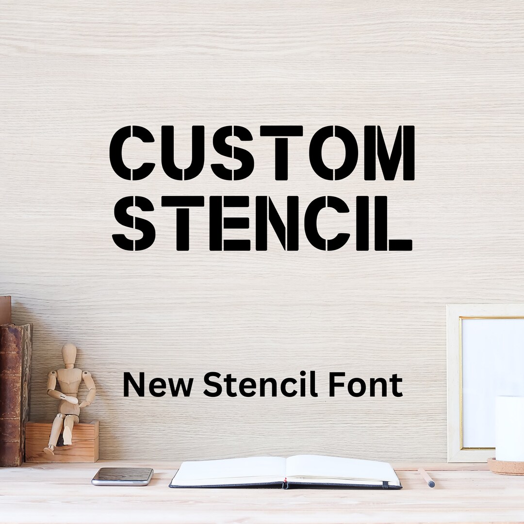 Custom Stencil: Reusable Mylar (10 Mil), New Stencil Font - Etsy