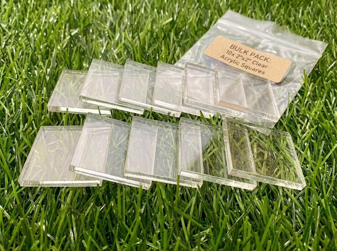 Lot of Square Shape Acrylic for Crafting and Projects. Custom Size and ...