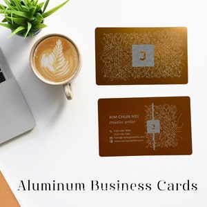 Custom Aluminum Business Cards 6 Designs and 8 Colors to - Etsy