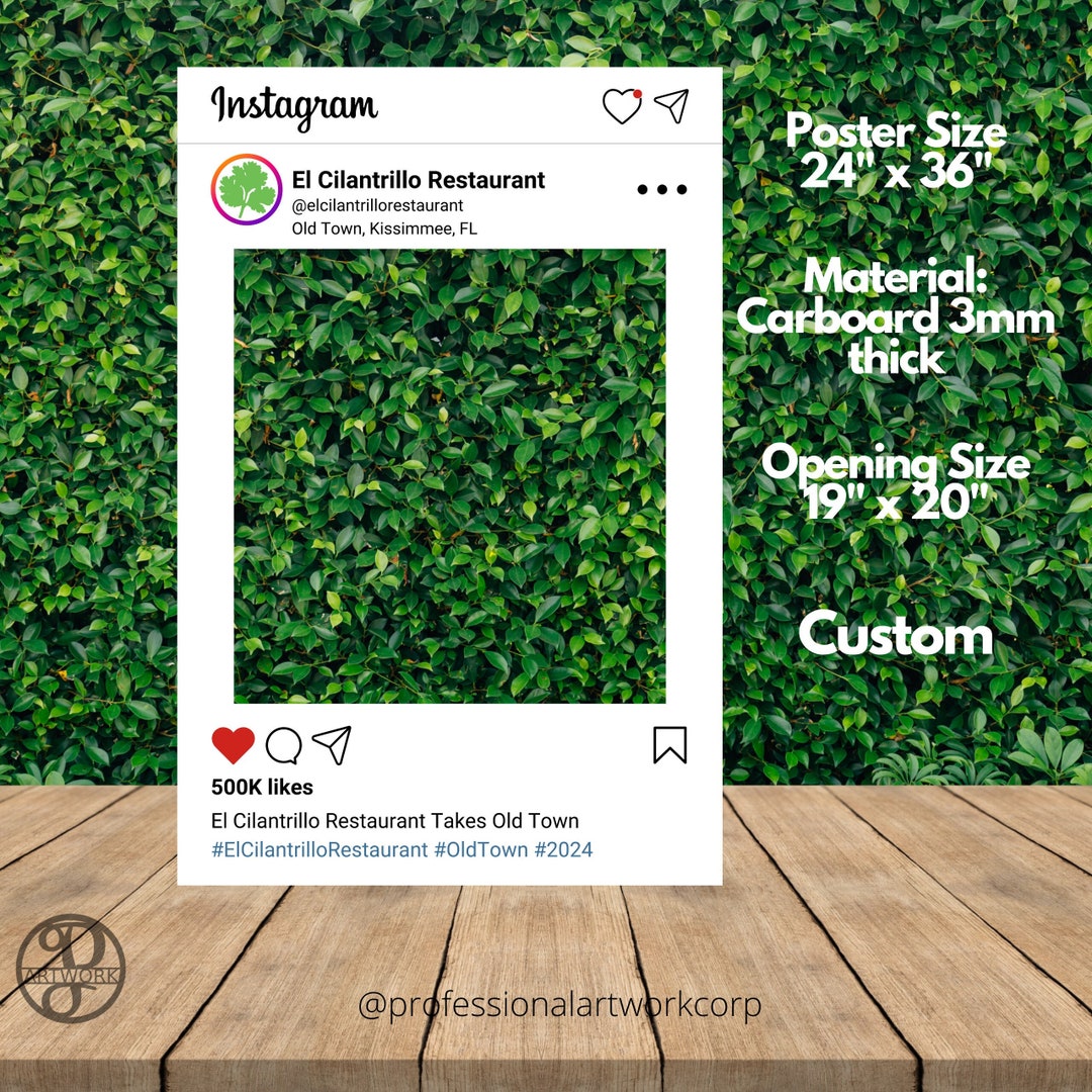 Custom Instagram Photo Booth Template Company Event Pictures Social ...