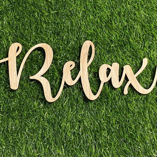 Relax Sign - Etsy