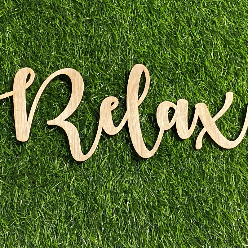 Relax Sign - Etsy