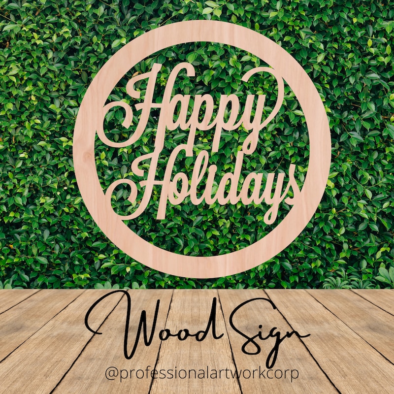 Happy Holiday Signs - Etsy