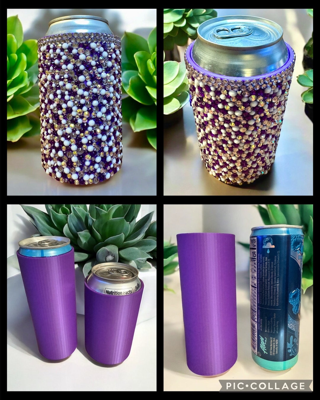 3D Printed Plain 12 Oz Blingable or Decorateable Can Koozie Sleeves - Etsy