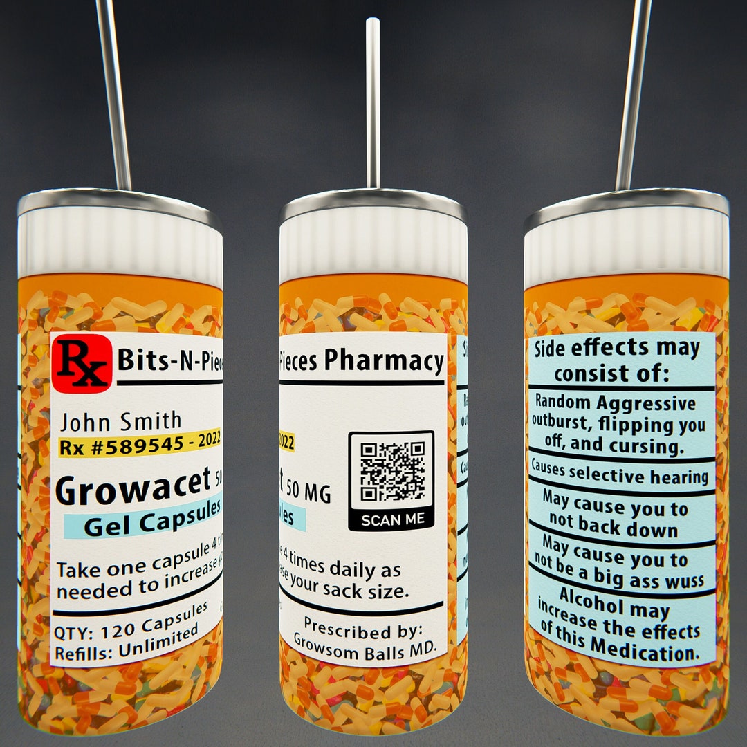 Medication "growacet" 20oz Tumbler Digital Design - Etsy