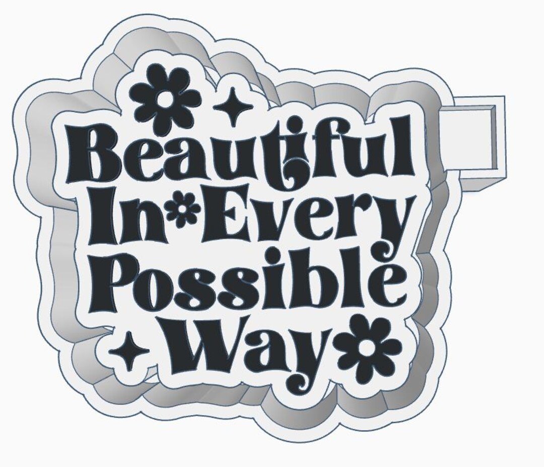 Beautiful in Every Possible Way- Digital Freshie Mold Housing STL - Etsy