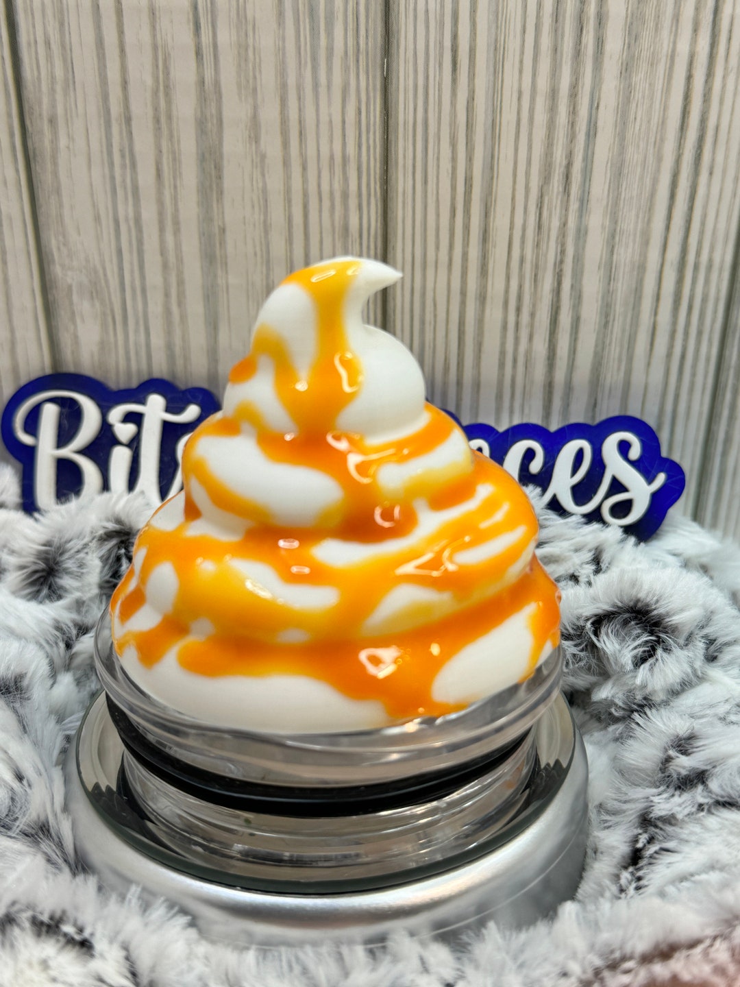 Caramel Ice Cream Drizzle FITS ONLY 20oz Straight Skinny Tumblers - Etsy