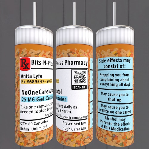 Medication growacet 20oz Tumbler Digital Design - Etsy