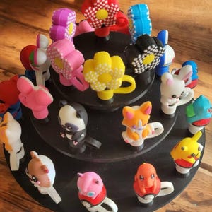 3D Printed 26 Ct Straw Topper Display That Spins! - Etsy