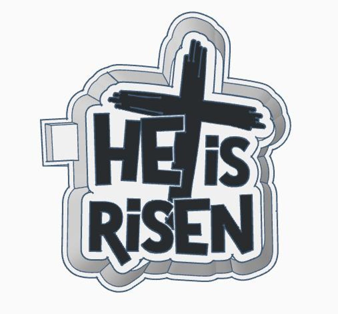 He is Risen - Digital Freshie Mold Housing STL - Etsy