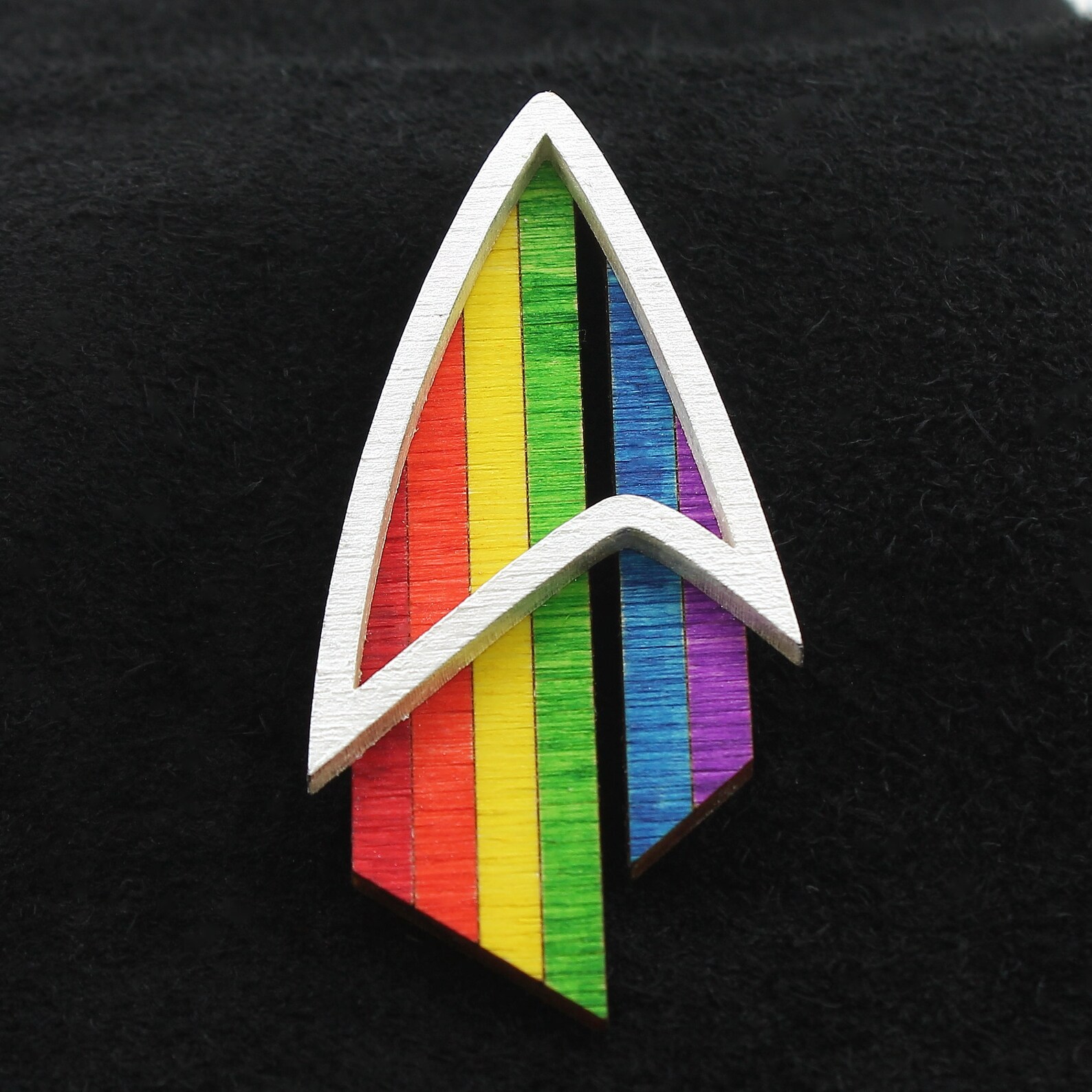 Pride Star Trek Pin Button | Etsy