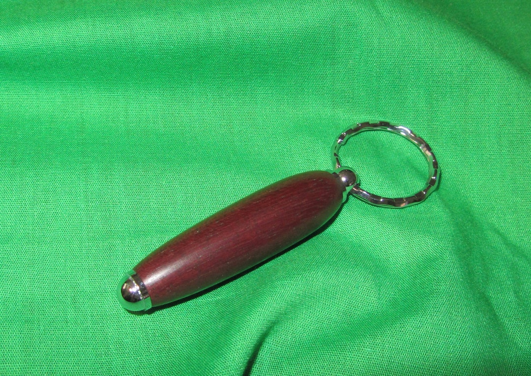 Rare Purple Heart Wood Hand Turned Key Chain. - Etsy
