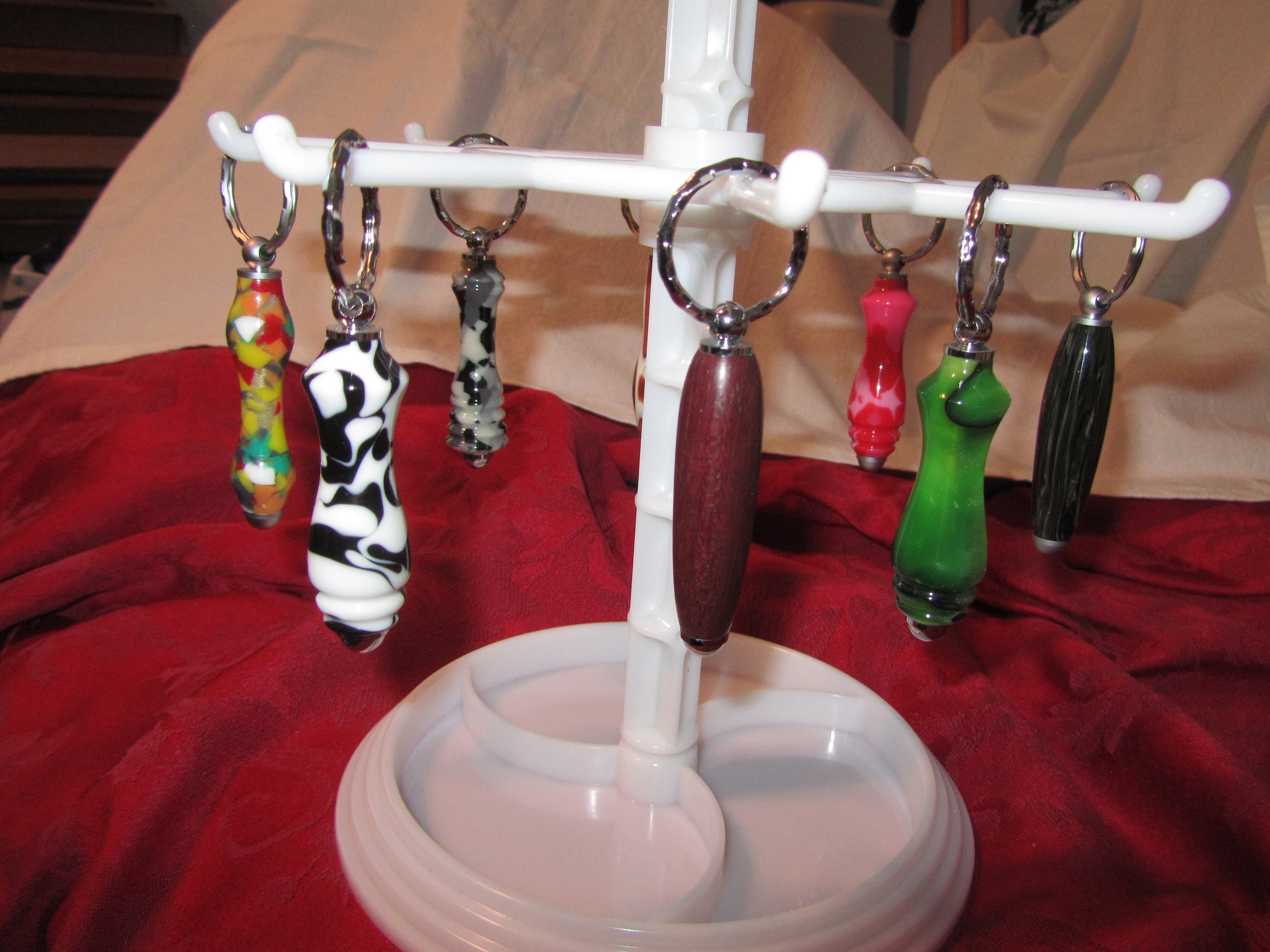 Rare Purple Heart Wood Hand Turned Key Chain. - Etsy