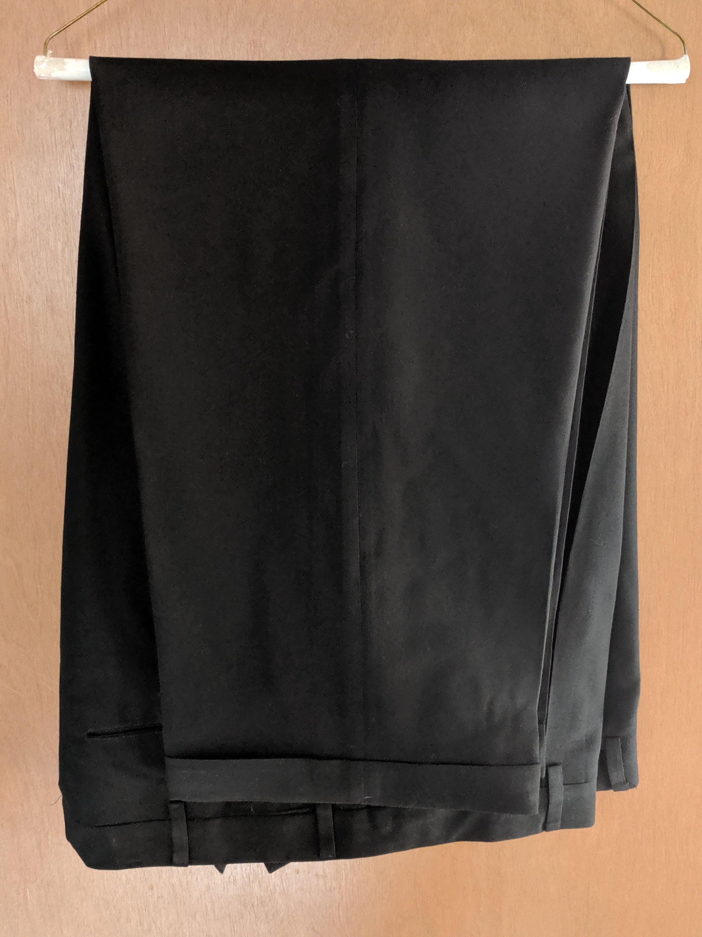 Black Custom Pleated and Cuffed Dress Pants Size 40 X 30 - Etsy