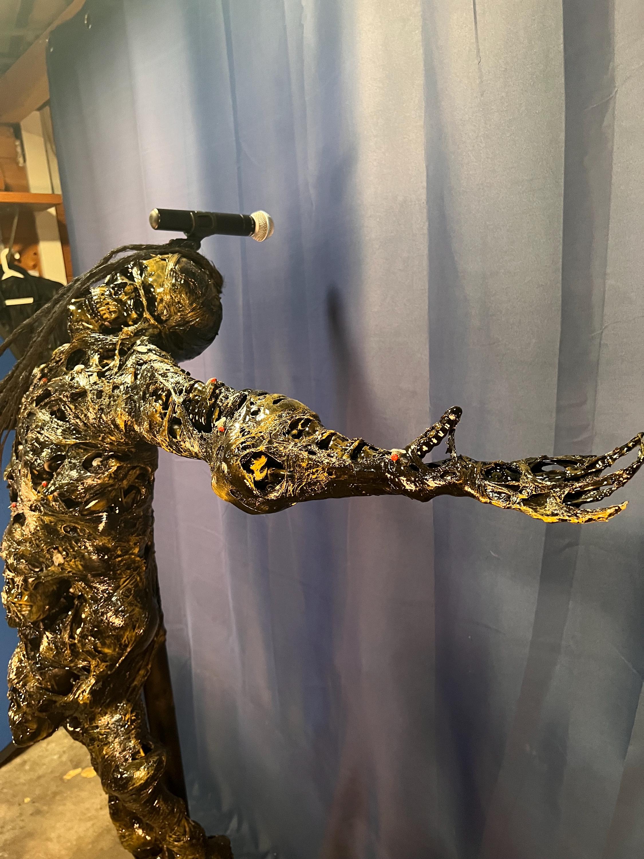Custom Mic Stand, Horror Stage Prop, Gothic Sculpture (only Available ...