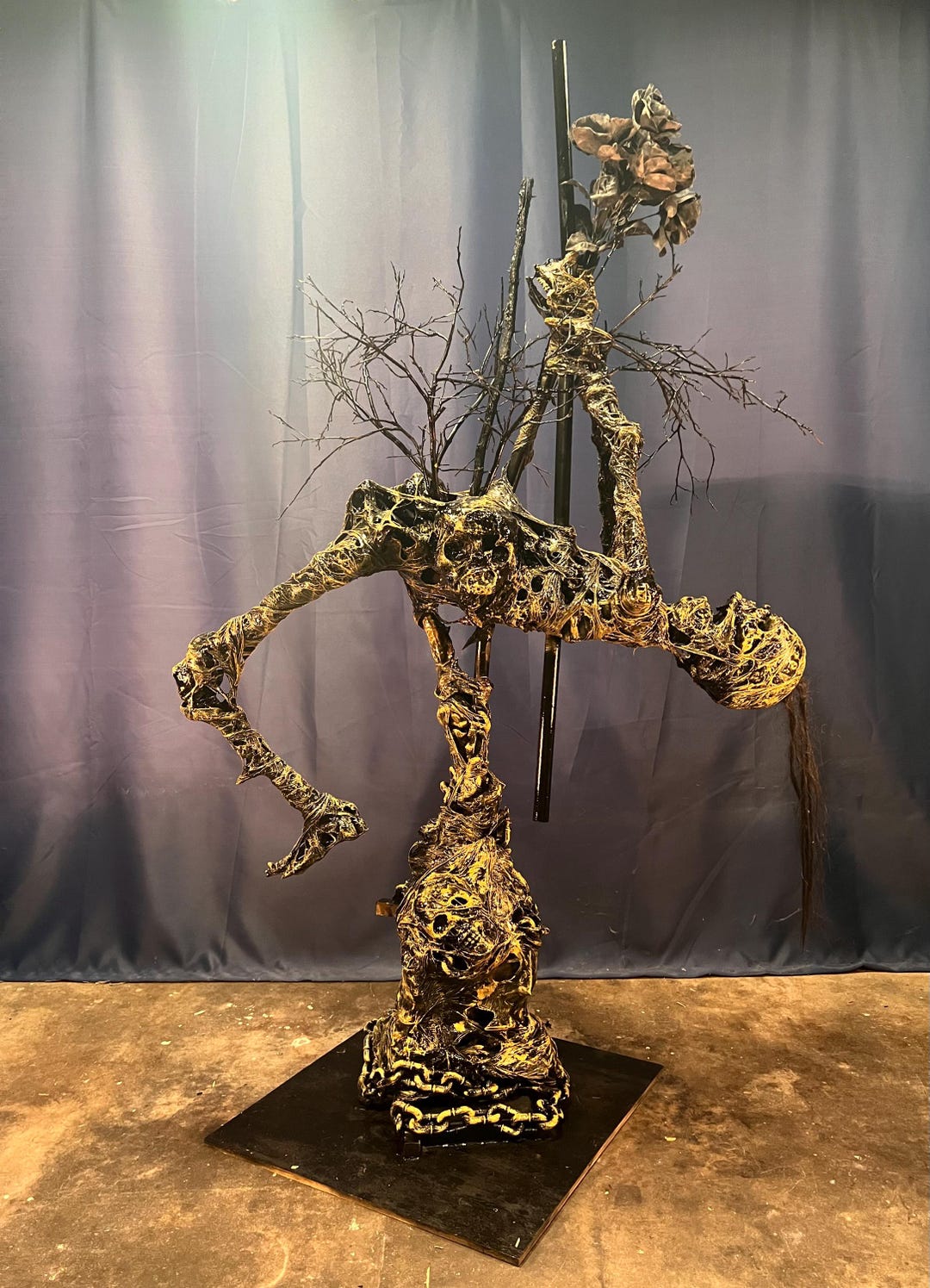 Custom Flag Pole, Horror Stage Prop, Gothic Sculpture (only Available ...