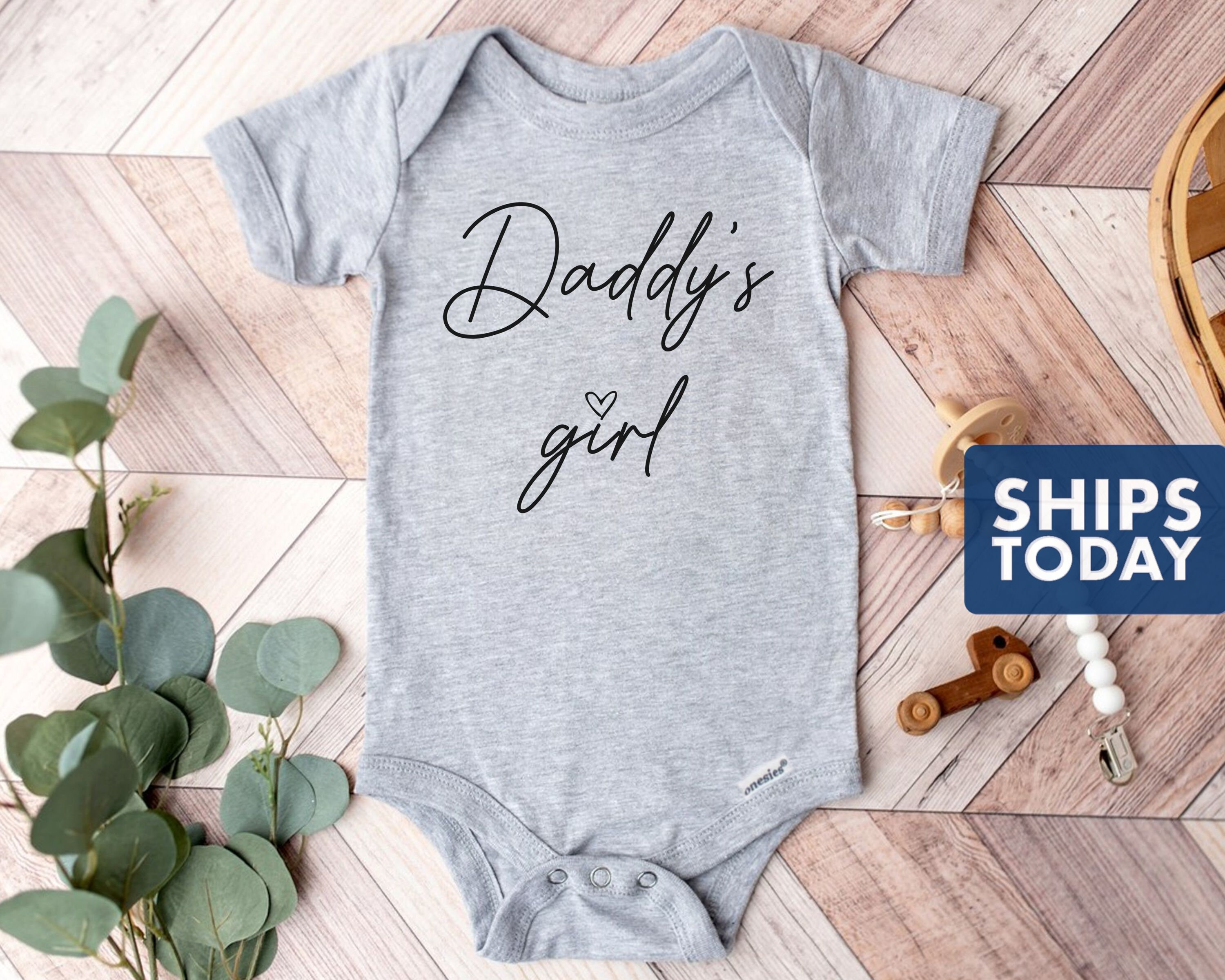 Daddys Girl Onesie® Natural Daughter Onesie® Etsy