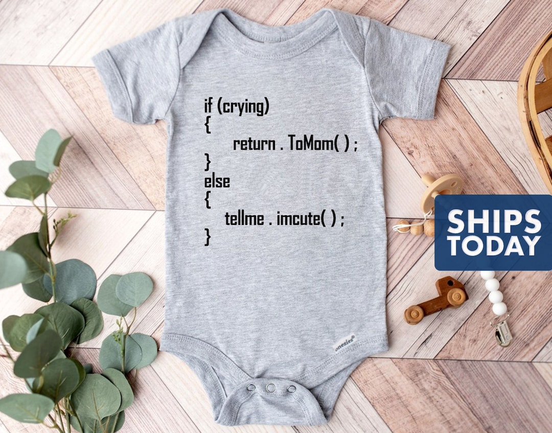 Funny Programmer Baby Onesie® - Infant One Piece for Developer - Mommy and Daddy Coder - Baby ...