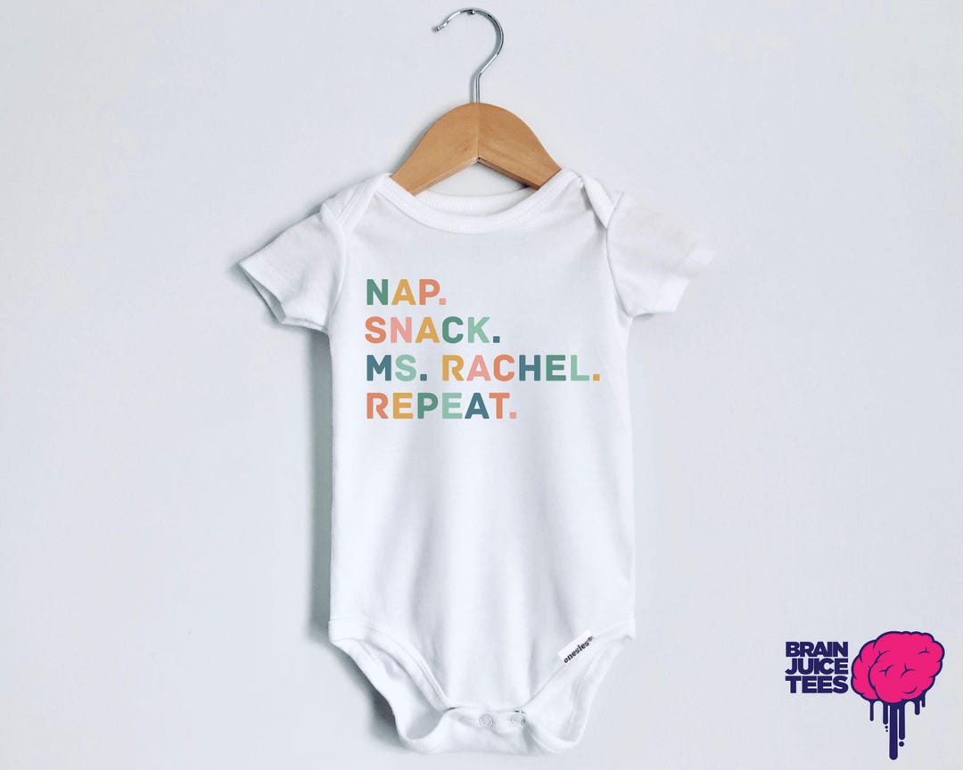Ms. Rachel Onesie: Nap Snack Repeat, 100% Cotton - Etsy