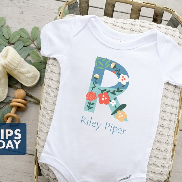 Monogrammed Onesies - Etsy