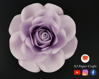 Wild Rose Medium Paper Flower Template PDF Printable Rose | Etsy