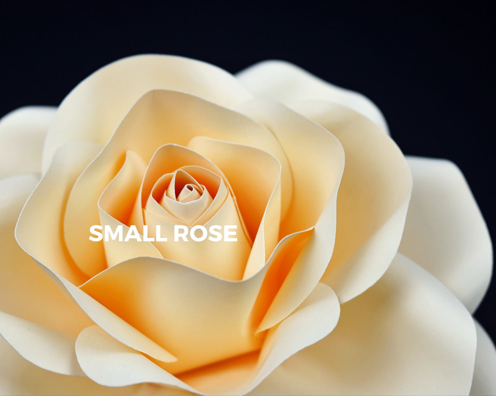 Small Paper Flower Template PDF Printable Rose Template Size S Paper ...