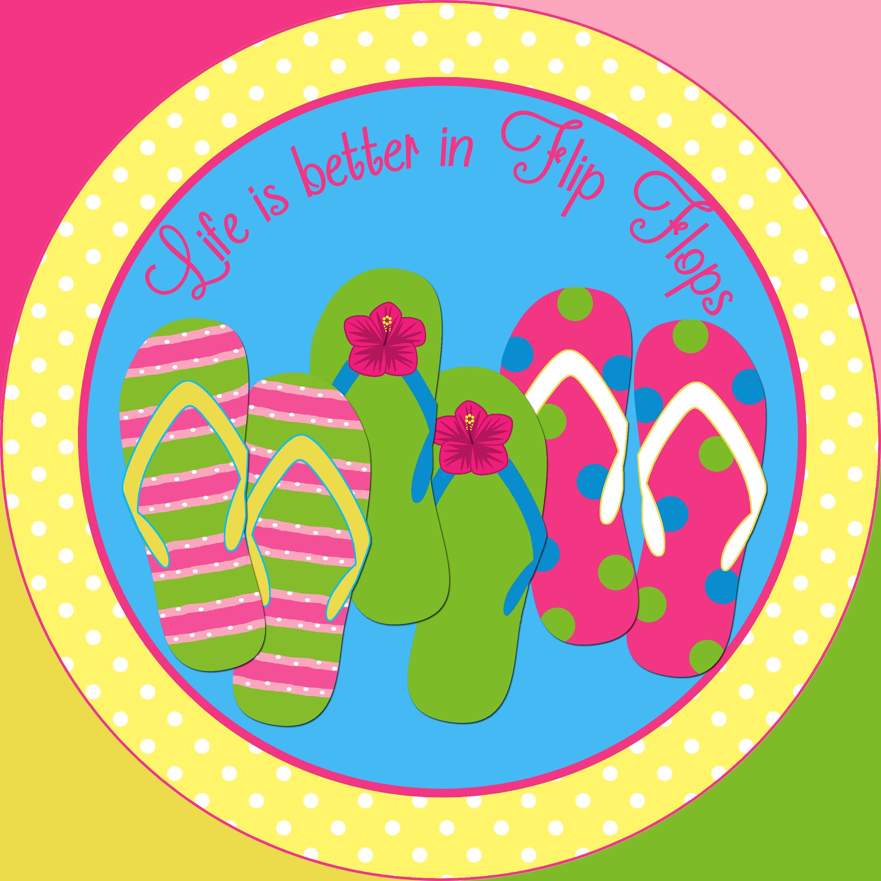 Spring/summer Life is Better in Flip Flops Beach House Patio - Etsy