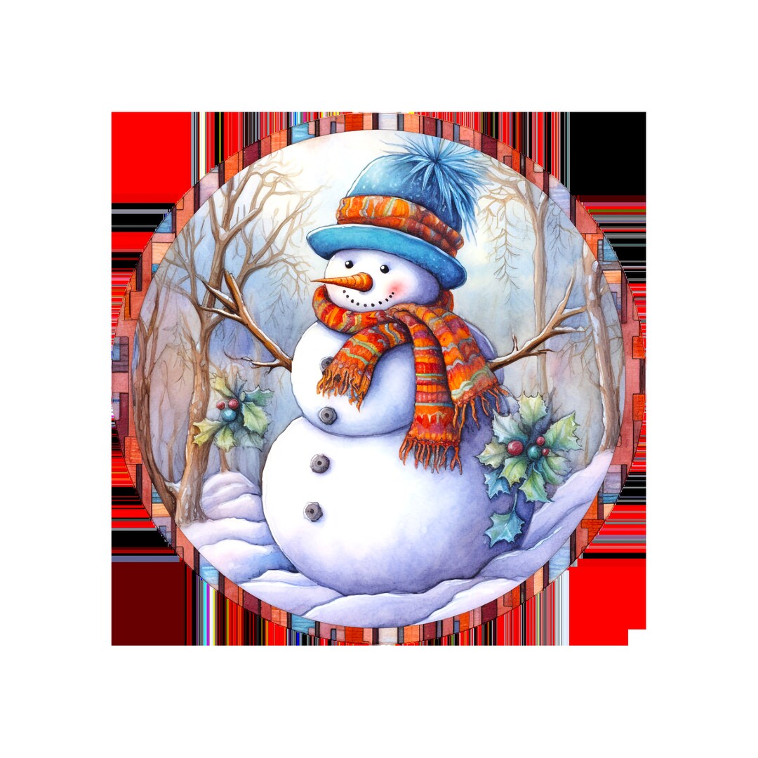 Winter Snowman Wreath Sign, Welcome Winter, Hello Winter, Winter ...