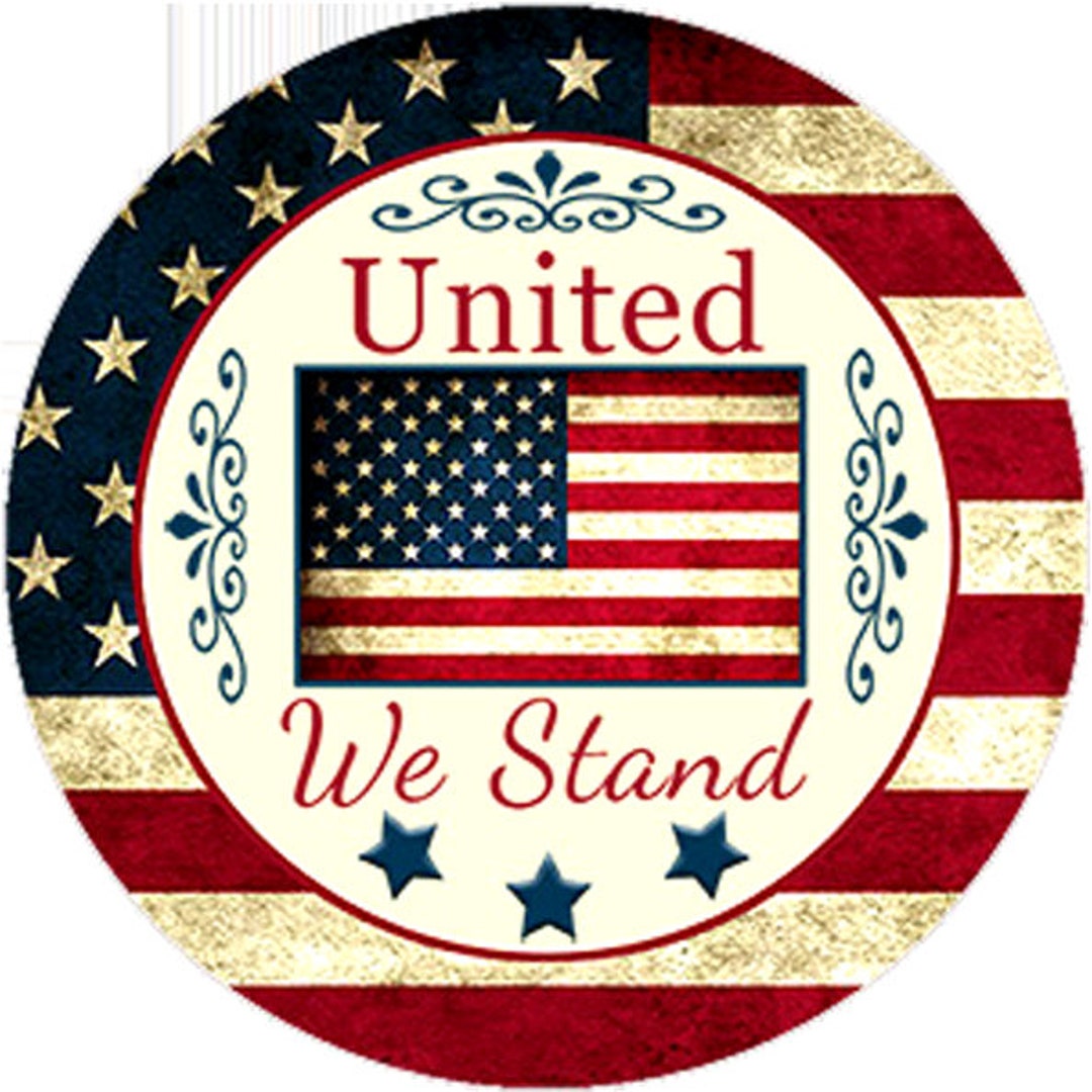 Patriotic Welcome Sign, God Bless USA, United We Stand, One Nation ...