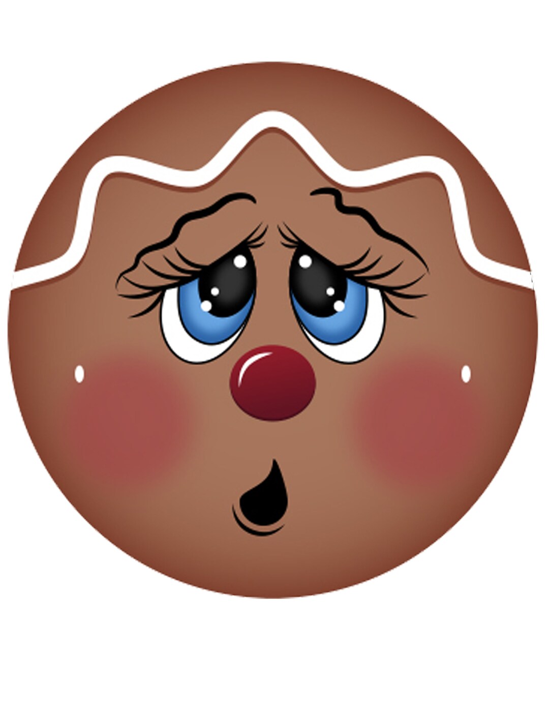 Gingerbread Face 4 Wreath Sign,christmas Wreath Sign,gingerbread Girl ...