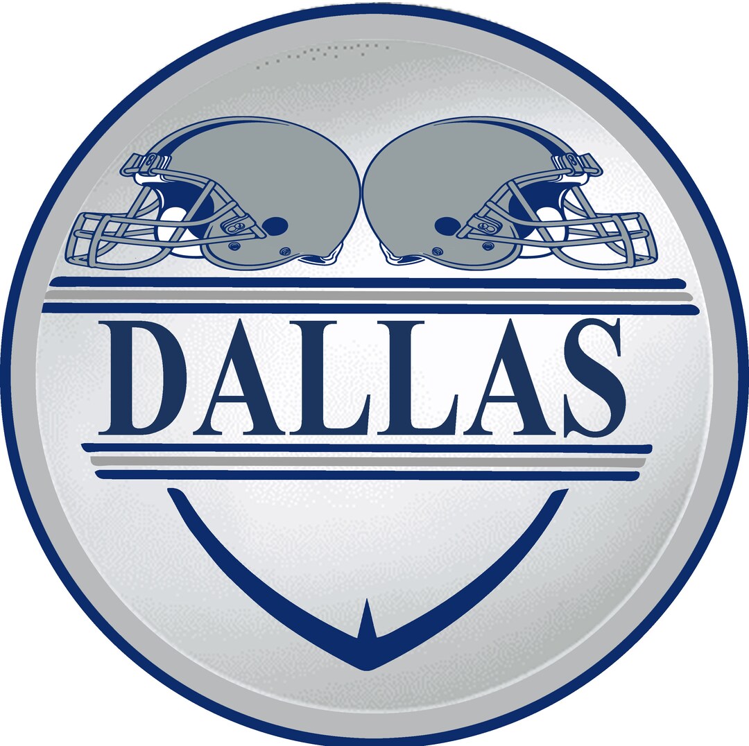Dallas Football Round Aluminum Metal Shape Wreath Sign Home and Living ...