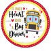 It Takes Heart to Be a Bus Driver Wreath Sign Pencil World | Etsy