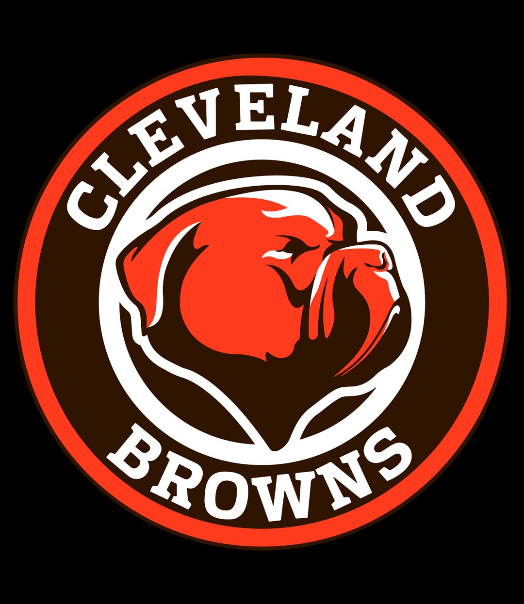 Cleveland Browns Football Round Aluminum Metal Shape Wreath Sign Home ...