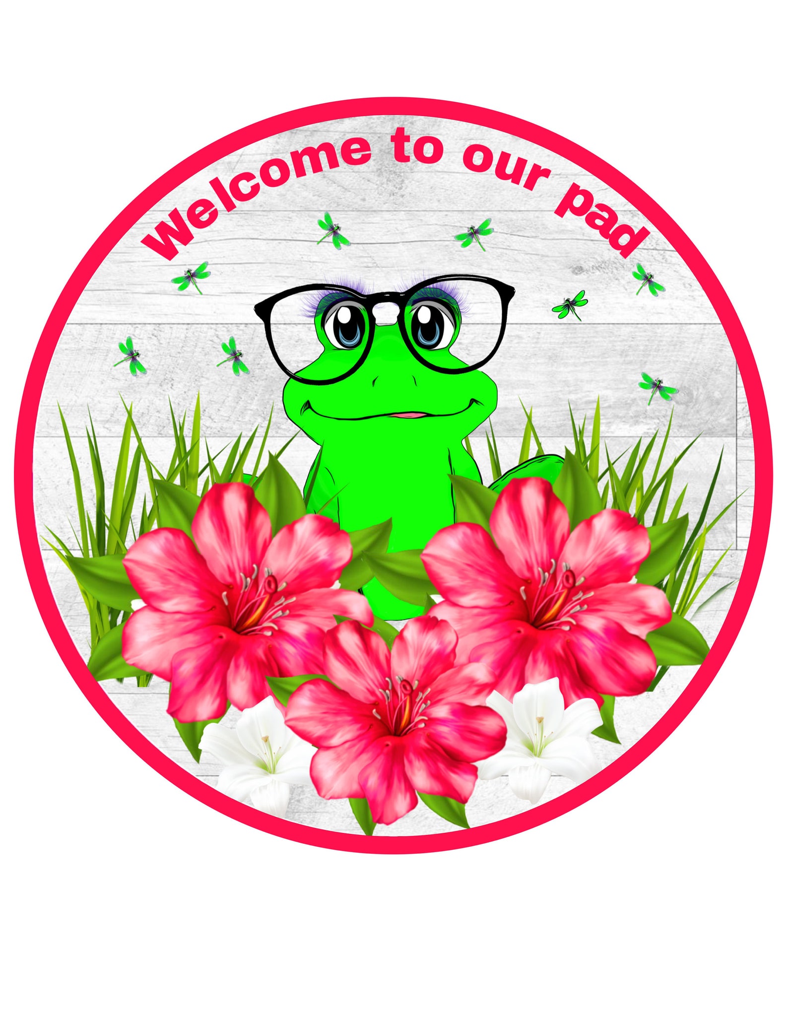 Welcome to Our Pad Signs Wreath Signs Check Borders Wreath - Etsy