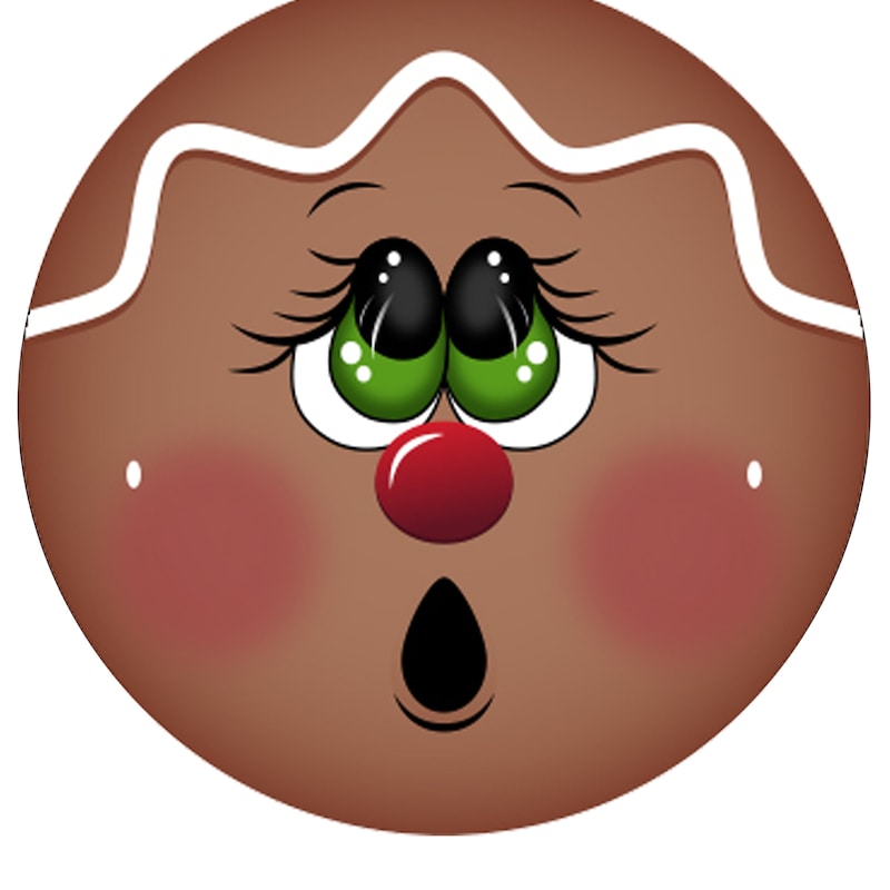 Gingerbread Faces - Etsy