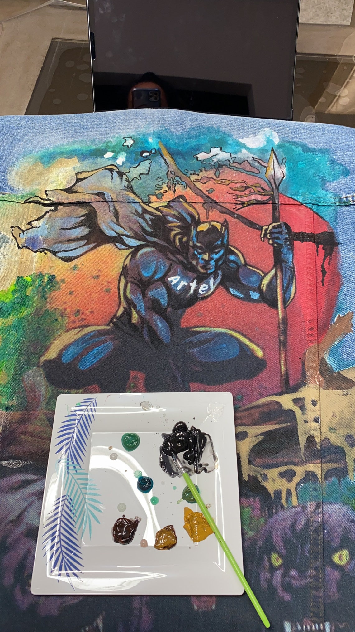 Men Hand Painted Denim Jackets Custom Designed Denim Jacket - Etsy