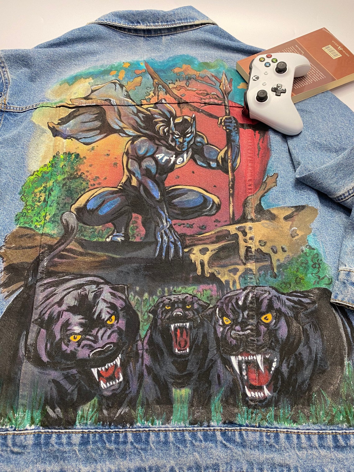 Men Hand Painted Denim Jackets Custom Designed Denim Jacket - Etsy