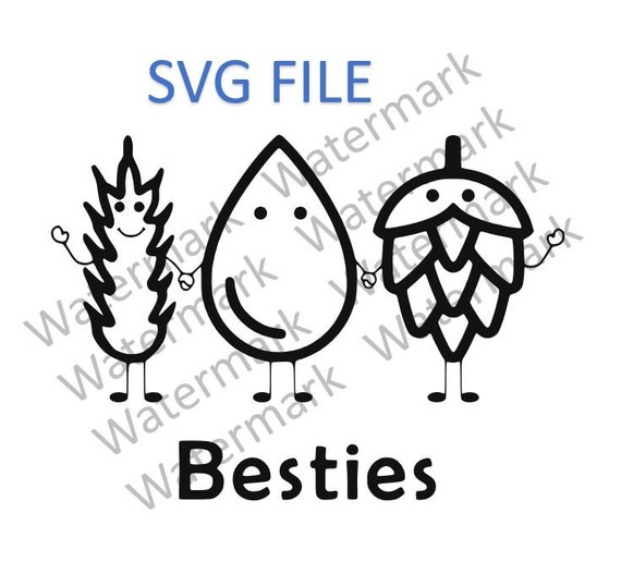 Beer Ingredient Besties SVG File - Etsy