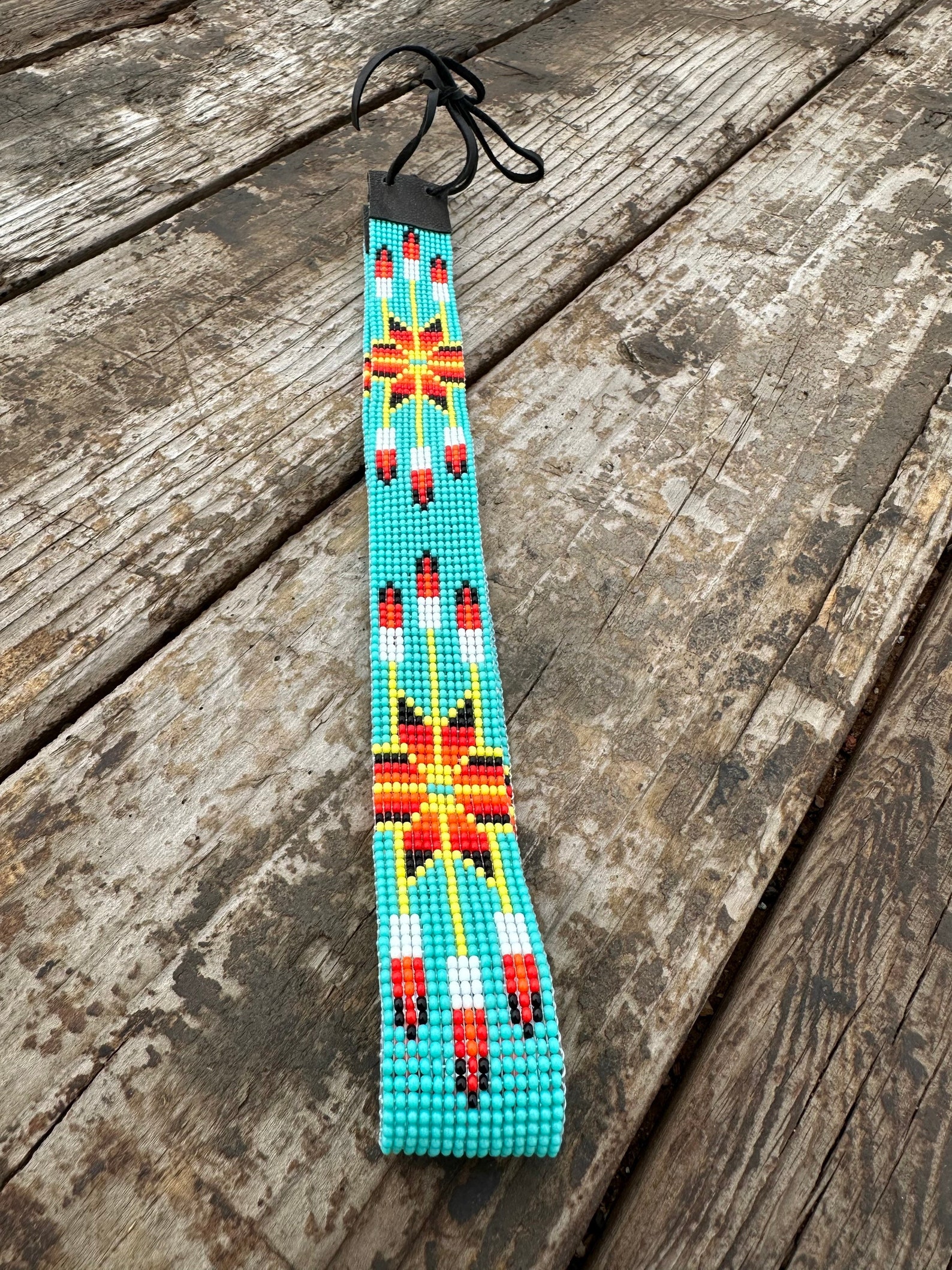 Bright Beaded Cowboy Hatband - Etsy