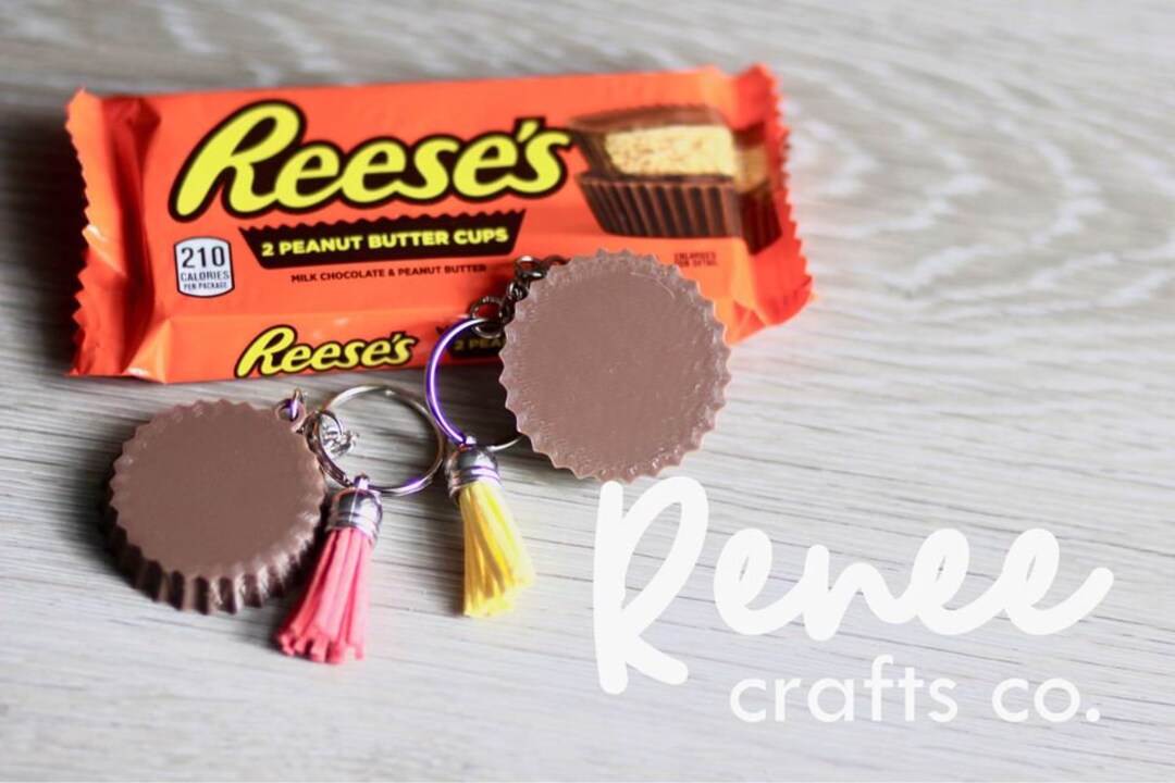 Reese’s Butter Cup Keychain, Key Fob, Car Key Ring - Candy Lovers - Etsy